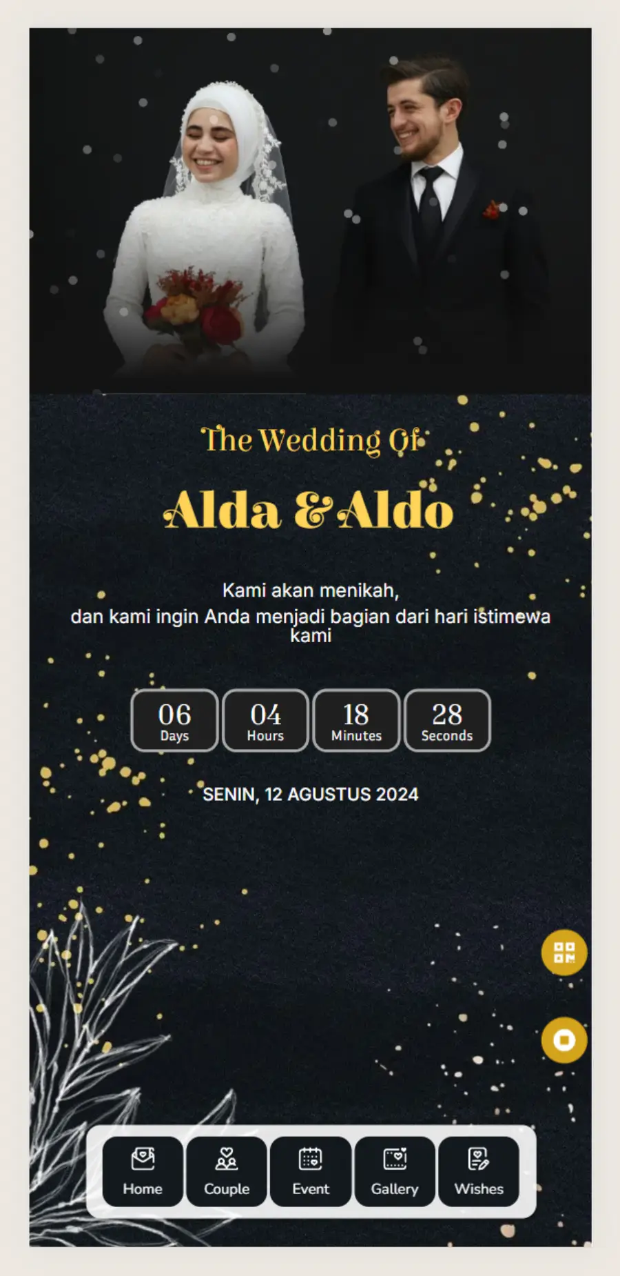 The Wedding of Aldo dan Alda (LX03) - Invition.id